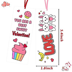 Haooryx 75PCS Color Your Own Bookmarks Kids Creative DIY Coloring Blank Bookmarks Teachers Students Reading Enthusiasts Paint Bookmarks School Paper Art Craft Gift Supplies