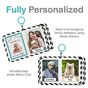 Urban Kiddy™ Baby's My First Family Album | Soft Photo Cloth Book Gift Set for Newborn Toddler & Kids (Elephant)