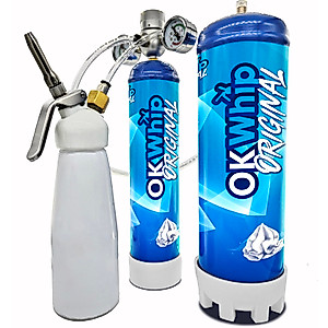 OkWhip 640g Whipped Cream Dispenser 0.95L Tanks(3 Count)