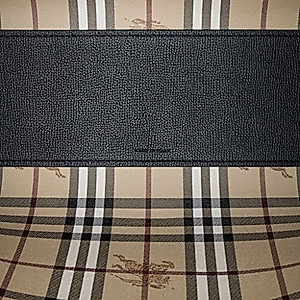 Burberry Women's The Medium Reversible Tote in Haymarket Check and Black