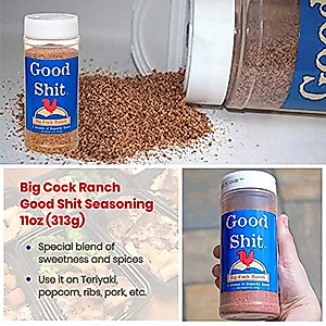 Big Cock Ranch Gourmet Seasoning Bundle All-Purpose Special 13oz, Bull for Steak, Good Sweet N' Salty 11oz and Chicken Gluten-Free and No MSG