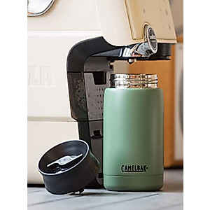 CamelBak Hot Cap Travel Mug, Insulated Stainless Steel, Perfect for taking coffee or tea on the go - Leak-Proof when closed - 12oz, Navy