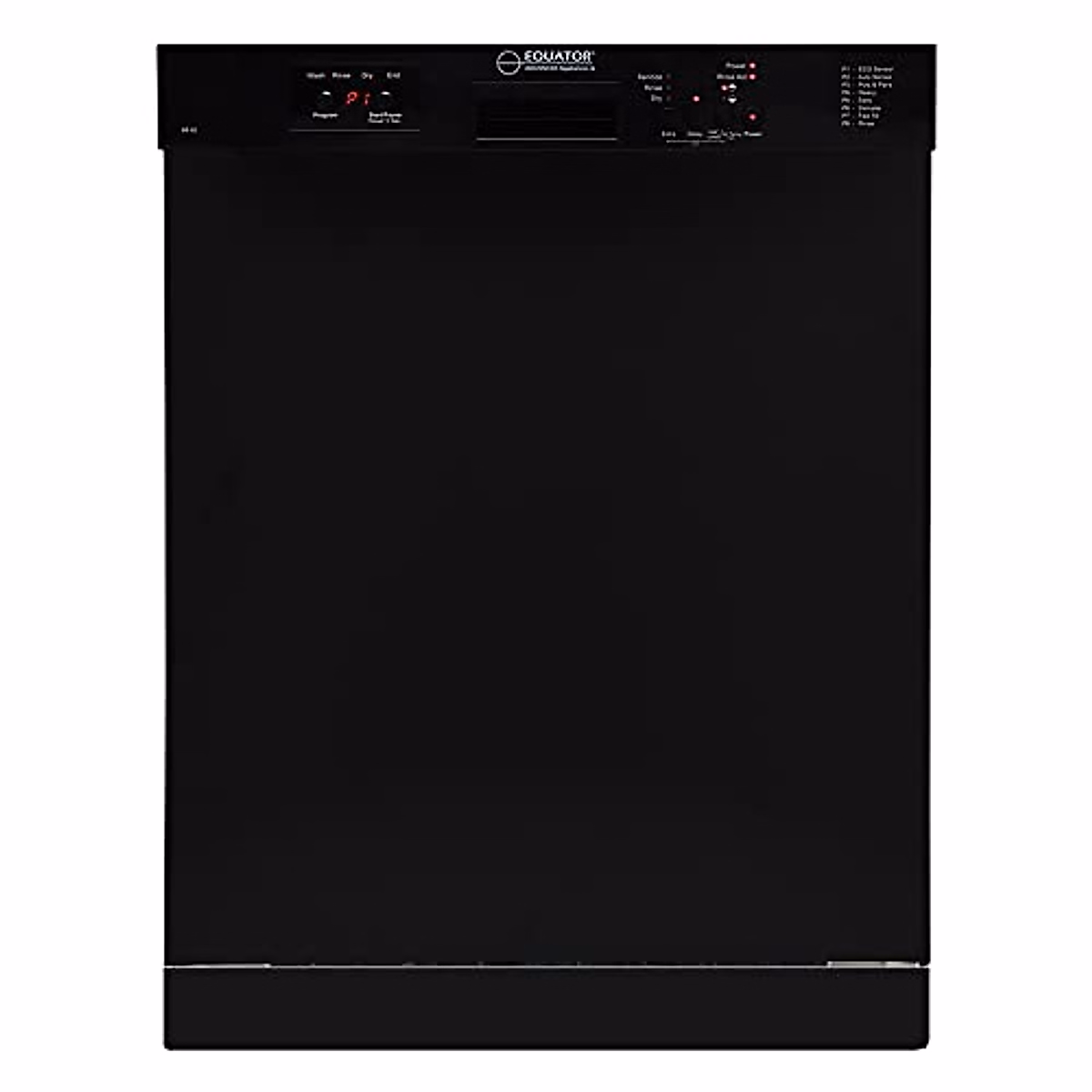 Equator-Europe 24" Built in 14 place Dishwasher with 8 Wash Programs (Black)