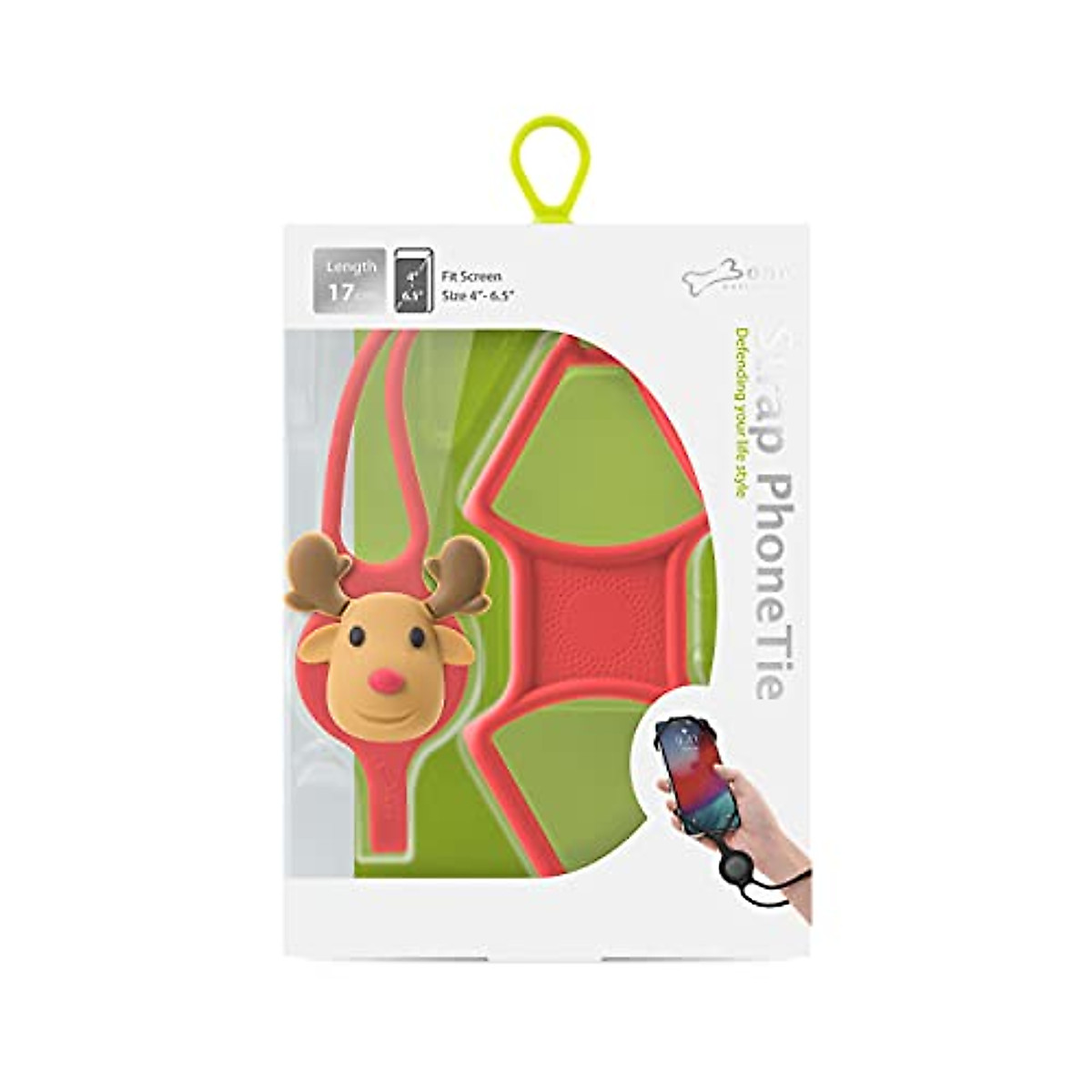 【Bone】 Strap Phone Tie, Silicone Wrist Lanyard, Universal Cell Phone Wrist Lanyard Holder, Hand Strap Smartphone Case: iPhone 12 11 Pro Max XS XR XSamsung Galaxy S10 S9 Note 10 9 Pixel 3 XLMrDeer