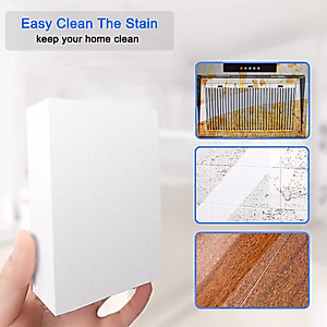 Melamine Sponge, 50/100 Pack Magic Sponge Eraser, Multi-Surface Household Cleaner Non-Scratch Scrub Sponge Pads for Cleaning Kitchen Dish, Bathroom, Bathtub, Sink, Shoes, Car, No Chemicals Added