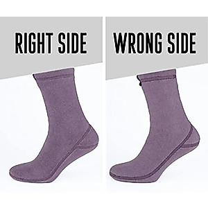 CheshKit Soft Thermal Boot Liner Socks - Outdoor Sport - Polartec Fleece Winter Socks (1 Pair Pack, Medium, Dark Grape)