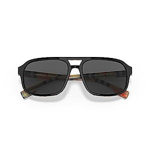 BURBERRY 0BE4320 Top Black/Vintage Check/Dark Grey One Size