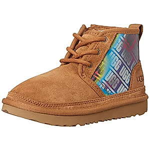 UGG Kids Neumel Chromatic Chukka Boot, Chestnut, 8 US Unisex Toddler