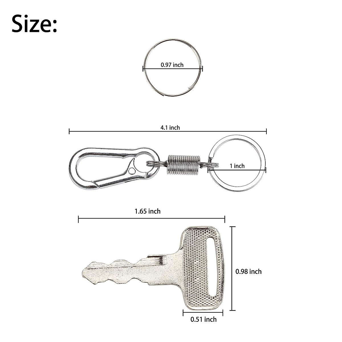 10L0L 4 Pack Ignition Keys for Yamaha G14 G16 G19 G20 G21 G22 G29 Drive Electric Golf Cart, Replace OEM JU2-H2511-00