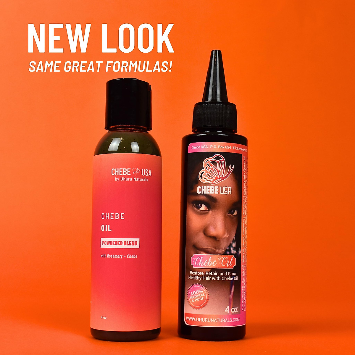 Uhuru Naturals Chebe Hair Growth Oil (4 oz) – African Chebe Serum Treatment & Essential Oils - Natural Repair, Growth & Moisture For Dry Scalp & Hair