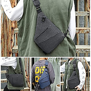 ZBTOP 2023 New Personal Flex Bag,Waterproof Personal Shoulder Pocket Bag,Anti-Thief Crossbody Sling Bags,Chest Shoulder Bags,Side Crossbody Backpack for Outdoor (Camouflage Grey-Light)