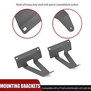 WSays 22" Front Hidden Lower Bumper Light Bar Mounting Brackets Compatible with Dodge RAM 1500 2WD/4WD 2019-2024