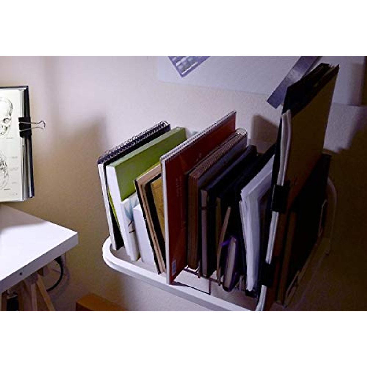 Dryden Art and Canvas Keeper - Small Table Model with Wall Mount for Storage, Organization and Transport of Canvases, Frames, and Panels - Small - 15x19x8.75"