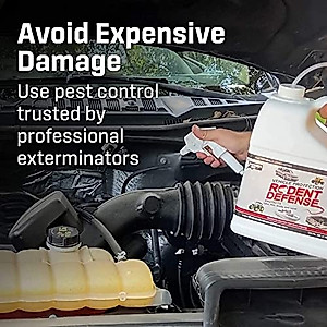 Exterminators Choice - Rodent Defense Spray for Cars and Trucks - Non-Toxic Deterrent for Pest Control - Repels Mice and Rats - Vehicle Protection - Safe for Kids and Pets (32 Ounce)