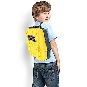 Siairo Construction Race Car Toy for Kids - Construction Race Truck with Crane, Helicopter, Bulldozer, Excavator Toy Backpack for 3 4 5 Year Old Boys & Toddlers