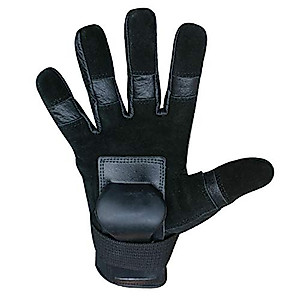 Hillbilly Wrist Guard Gloves - Full Finger (Black, Large)
