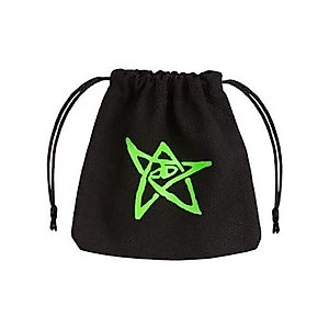 Q-Workshop: BLACK Call of Cthulhu / COC Dice Bag in Linen