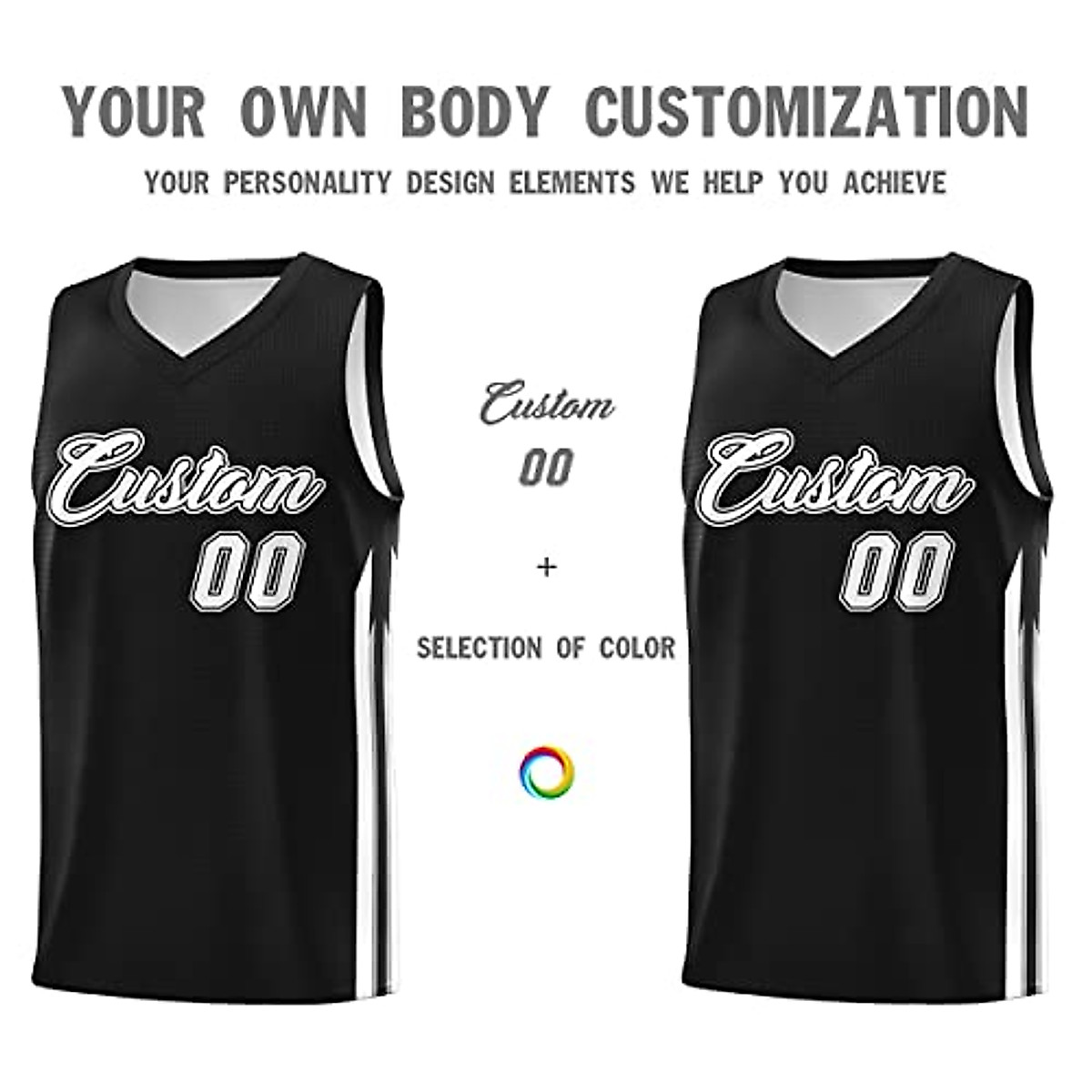 Personalized Your Own Basketball Jersey Sports Shirt Printed Custom Team Name Number Logo for Men Youth
