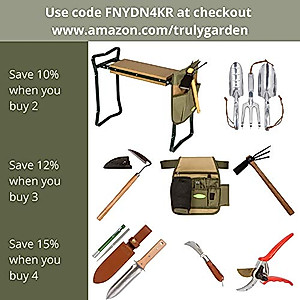 Garden Tool Bag – Makes Gardening Easy – Carry All Your Garden Tools and Supplies – Perfect Garden Tote and Bucket Organizer for Passionate Gardeners