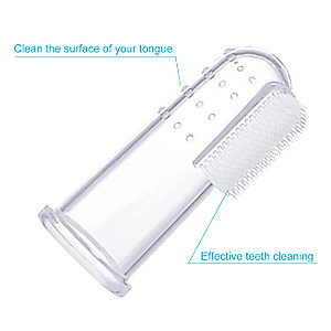 WXJ13 8 Pack Kids U Shaped Toothbrush with Baby Finger Toothbrush Infant & Toddler Toothbrush Soft Babies Toothbrushes Silicone Brush Head Whitening Massage Toothbrush U-Type Toothbrush