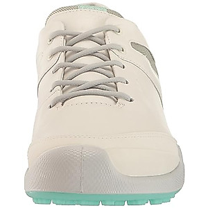 ECCO Women's Biom Hybrid Hydromax Water Resistant Golf Shoe, White/Concrete, 9-9.5