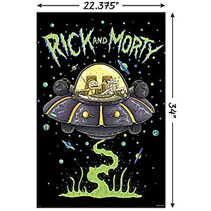 Trends International Rick And Morty - Ship Wall Poster, 22.375" x 34", Unframed Version