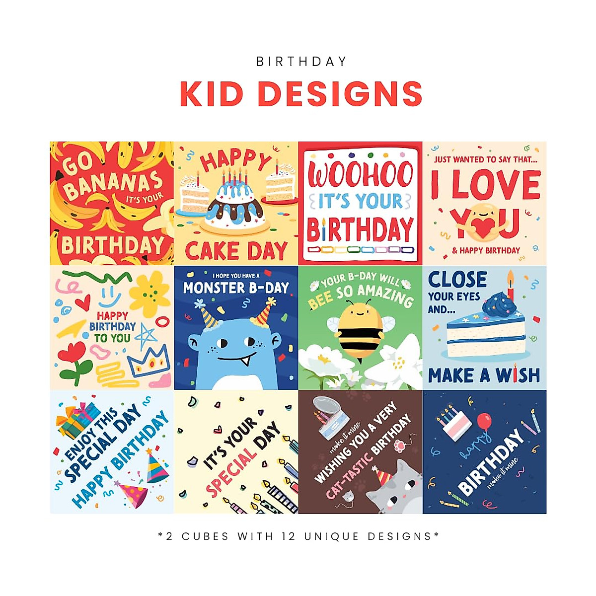 Make It Mine PopBox, The Original Explosion Confetti Pop Up Corgi Birthday Greeting Card For Children With Two 3D Popup Image Cubes - Kids Exploding Birthday Popup Card