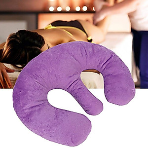 Soft Chest Pillow, Beauty Salon Breast Support Pillow Wrinkles Prevention Professional SPA Massage Chest Pillow Pad Cushion for Beauty Salon Relax(Purple)