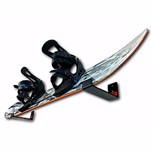 StoreYourBoard Snowboard Display Rack, Naked Wall Rack, Black