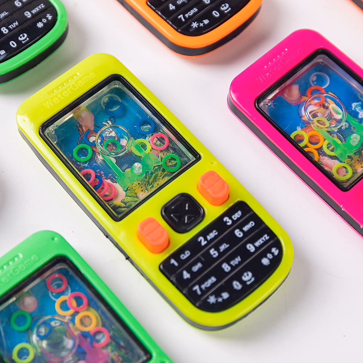 Handheld Water Game- (24 Pieces) Water Ring Games for Kids-Treasure Box Prizes- Birthday Return Gifts-Pinata Goodie Bag Stuffers-Party Favor Packs-School Classroom Reward Prizes Bulk-4.2"