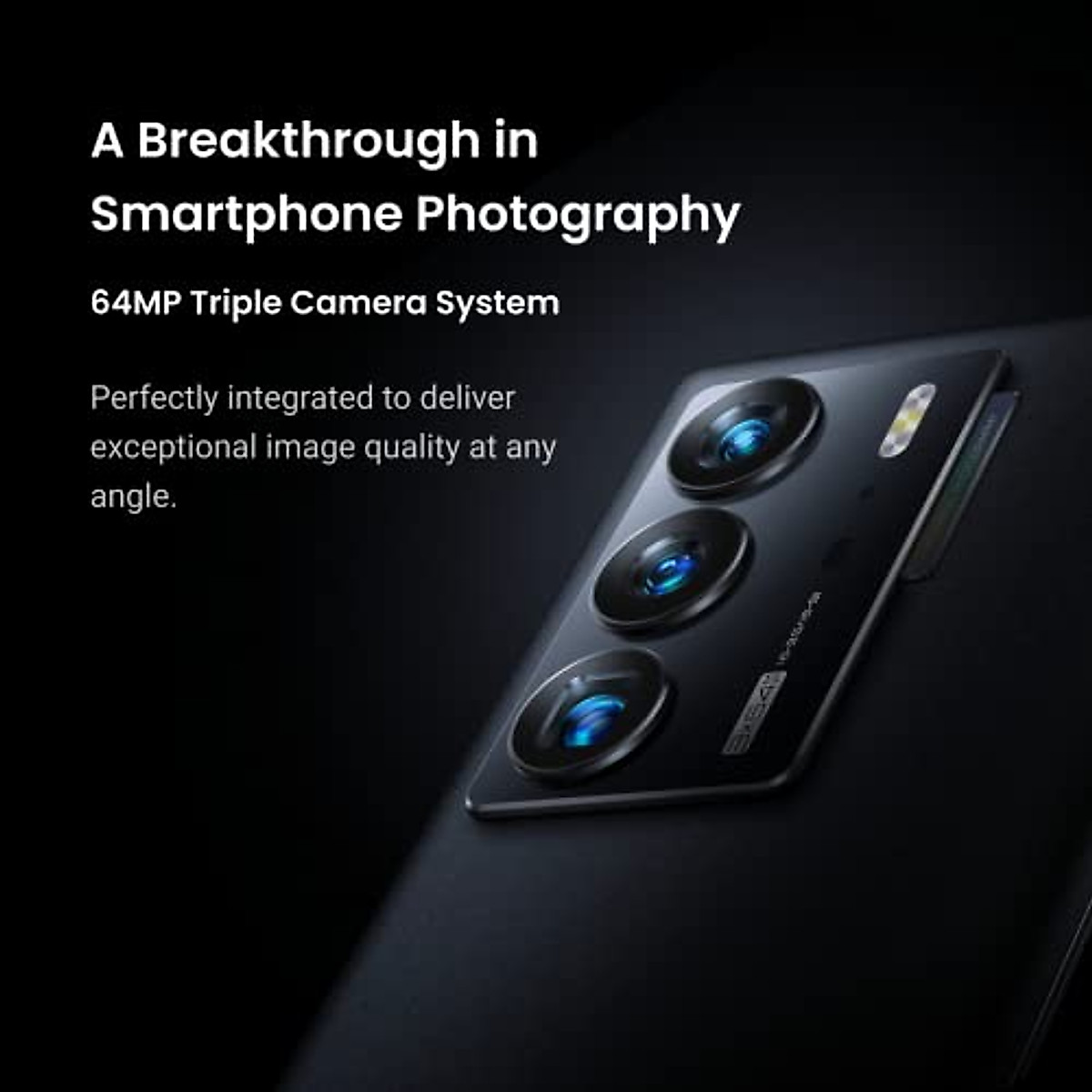 ZTE Axon 40 Ultra 5G Cellphone - Unlocked Smartphone with UDC Tech, 120Hz 6.8" AMOLED Display, 64MP Triple Camera & 5000mAh Battery, Android Phone with Snapdragon 8 Gen 1, US Version, Black,12+256GB