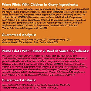 Purina Friskies Wet Cat Food Variety Pack, Surfin' & Turfin' Prime Filets Favorites - (40) 5.5 oz. Cans