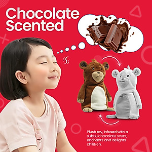 Reversible Toy Plush for Girls & Boys, Educational Mood Regulating Plushie Teddy Bear, Realistic Stuffed Animal for Babies, Toddlers, Preschool, Kindergarten (Benji The Bear -Full Body)