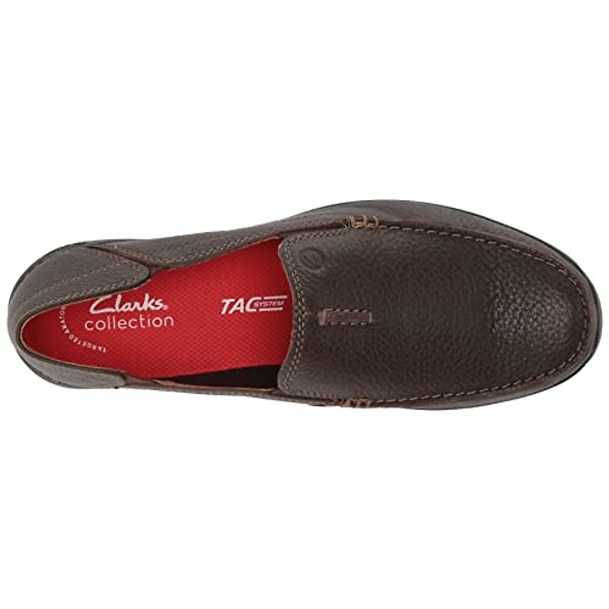 Clarks Men's Gorwin Step Sneaker, Dark Brown Leather, 7