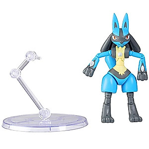 Pokémon 6" Lucario Articulated Battle Figure Toy with Display Stand - Officially Licensed - Collectible Pokemon Gift for Kids and Adults - Ages 8+