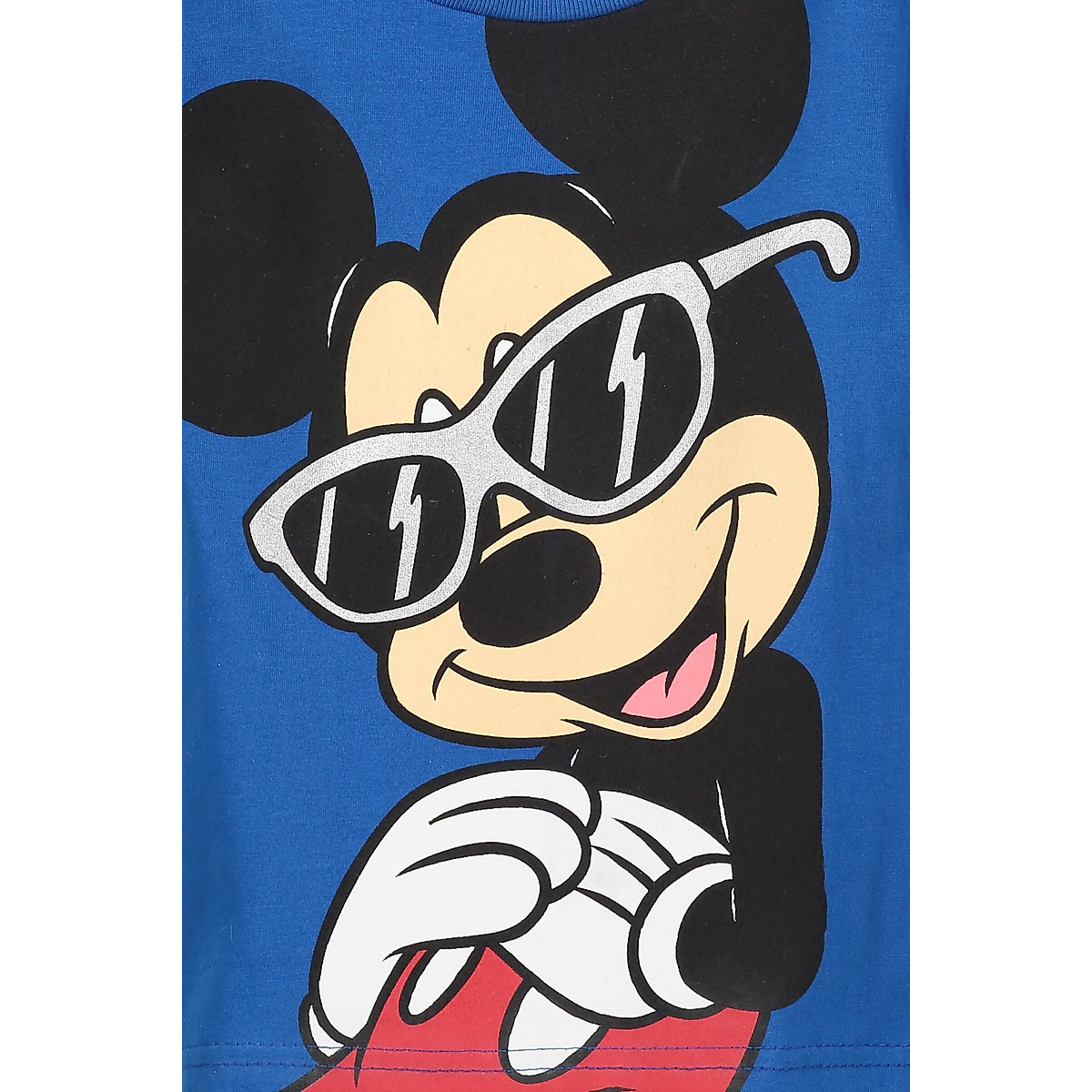 Disney Mickey Mouse Big Boys T-Shirt and Mesh Shorts Outfit Set Navy-Blue 8