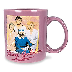 Silver Buffalo The Golden Girls Stay Golden Ceramic Coffee Mug | Holds 20 Ounces