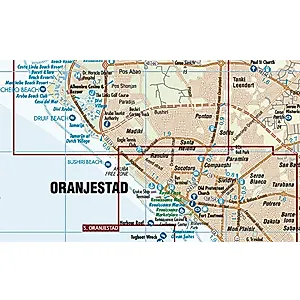 Laminated Aruba Map by Borch (English, Spanish, French, Italian and German Edition)