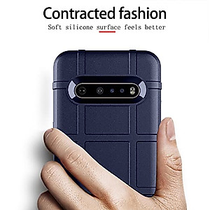 Asuwish Phone Case for LG V60 ThinQ V60ThinQ 5G G9 Thin Q with Tempered Glass Screen Protector Cover and Cell Accessories Rugged Hybrid Protective Hard Mobile LGV60 V 60 60ThinQ 60V Women Men Blue