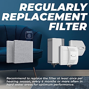 10 Replacement Water Panel Filter for Aprilaire Whole House Humidifier Pad Filters Models 110, 220, 500, 500A, 500M, 550, 550A, 558 Humidifier Replacement Wicks Filter,Furnace Humidifier Filter