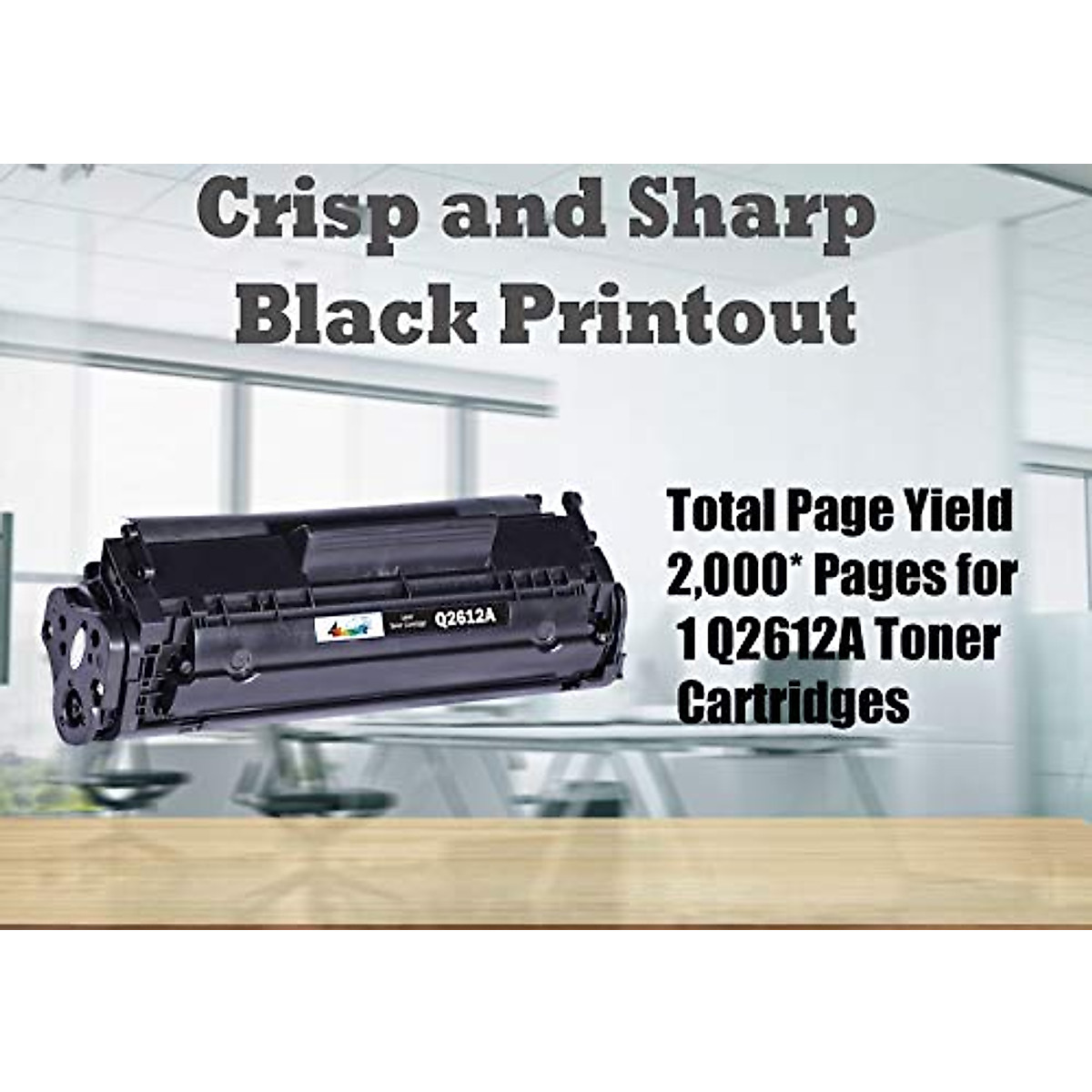 4Benefit Compatible 12A 2612A Q2612A Toner Cartridge Used for HP Laserjet Laserjet Pro 1010 1012 1018 1020 1022 1022n 3015 3030 3050 3052 3055 M1319F Printer (1-Pack, Black)