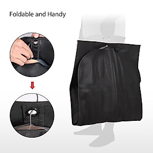 Univivi 10 Pack Suit Bags Garment Bag for Men Storage 40-inch Clothes Cover with Clear Window and ID Card Holder for Suit Jacket, Skirt, Shirt and Coat