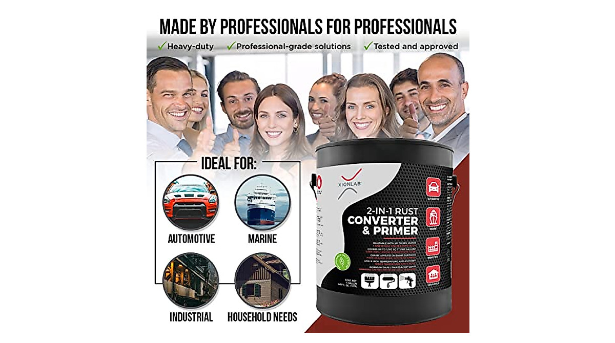 Xion Lab 2-in-1 Rust Converter & Metal Primer