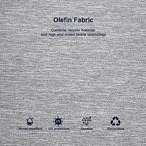 PURPLE LEAF 10 FT Cantilever Umbrella Outdoor Patio Eco-Friendly Olefin Umbrella, Large Offset Square Umbrella, Windproof Heavy Duty Hanging Outside Umbrella for Patio, Light Grey