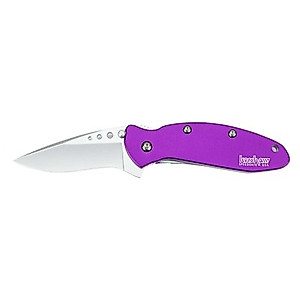 Kershaw Scallion Aluminum Jewel Tone Purple Hunting Knife