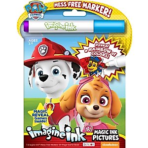 Nickelodeon PAW Patrol 20-Page Imagine Ink Coloring Book with 1 Mess Free Marker Bendon 38709