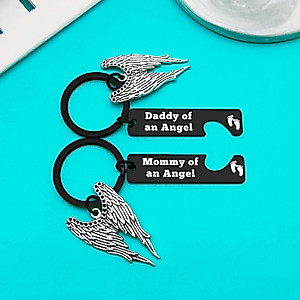 Xiahuyu Loss Memorial Keychain Miscarriage Gifts for Parents Pregnancy Loss Gifts Remembrance Gifts Loss of Baby Memorial Gifts Sympathy Gifts for Infant Loss Child Loss