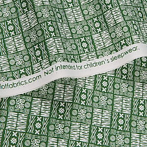 The Lion King Tribal in Green Quilt Fabric By The Yard