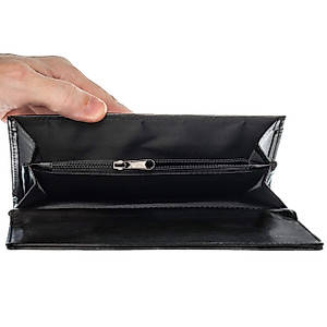 Fox Wallet Women | Trifold Clutch Wallets For Women | Fox Purse | High Capacity Womens Wallet | Fox Checkbook Wallet | Unique Women Wallets | Fox Wallets For Girls | Vegan Leather Wallets For Women