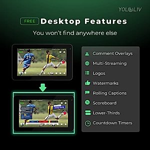YoloLiv YoloBox Mini Ultra-Portable All-in-One Smart Live Streaming Encoder & Monitor…